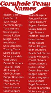 450+ Cornhole Team Names Creative Unique Funny Cool & Cute