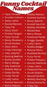 500+ Funny Cocktail Names Creative Unique Stylish & Cool