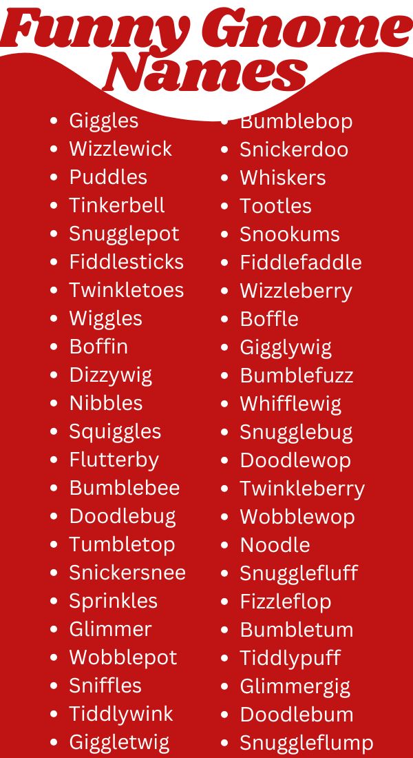 Unique & Funny Gnome Names for Your Garde to Make You Smile - My Team Names