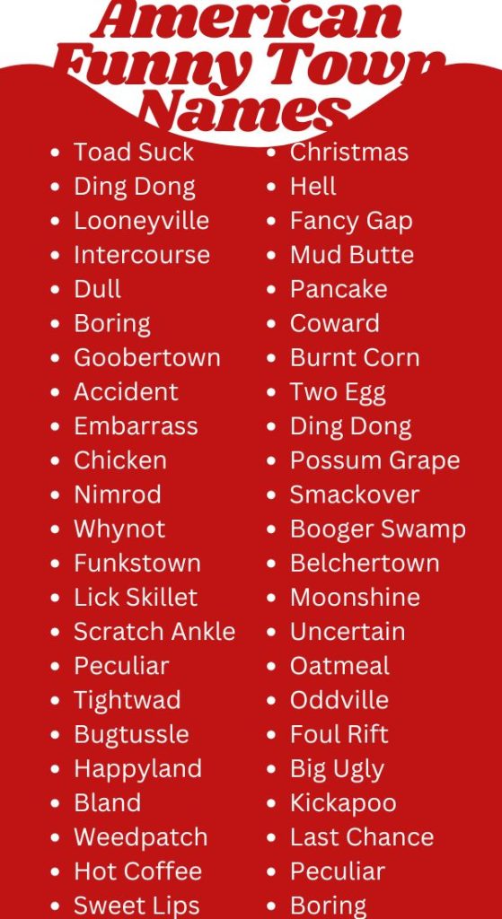 Funny Town Names In America Guaranteed To Make You Smile Funny Town Names In America Guaranteed To Make You Smile