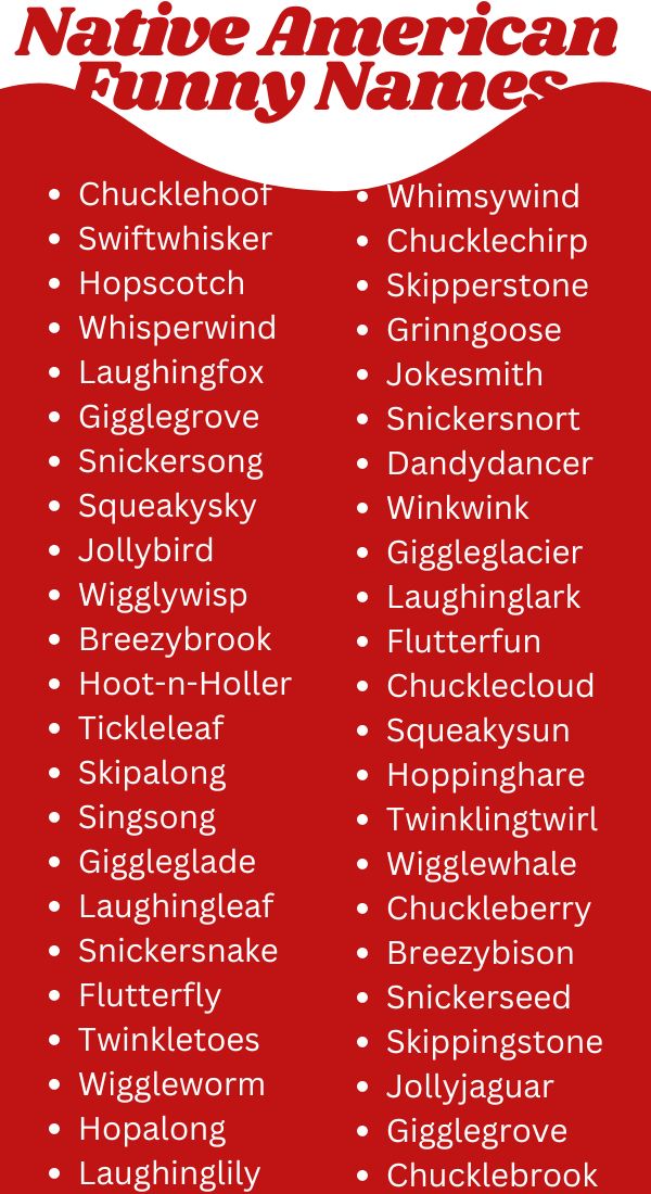 570+ Native American Funny Names Creative Epic Cool & Cute