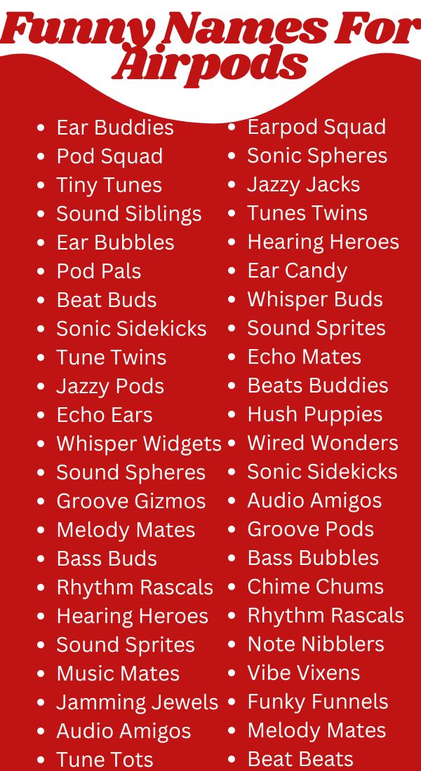 550+ Funny Names For AirPods Unique Cool Stylish & Creative