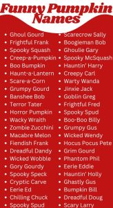 530+ Funny Pumpkin Names Creative Unique Funny Cool & Cute