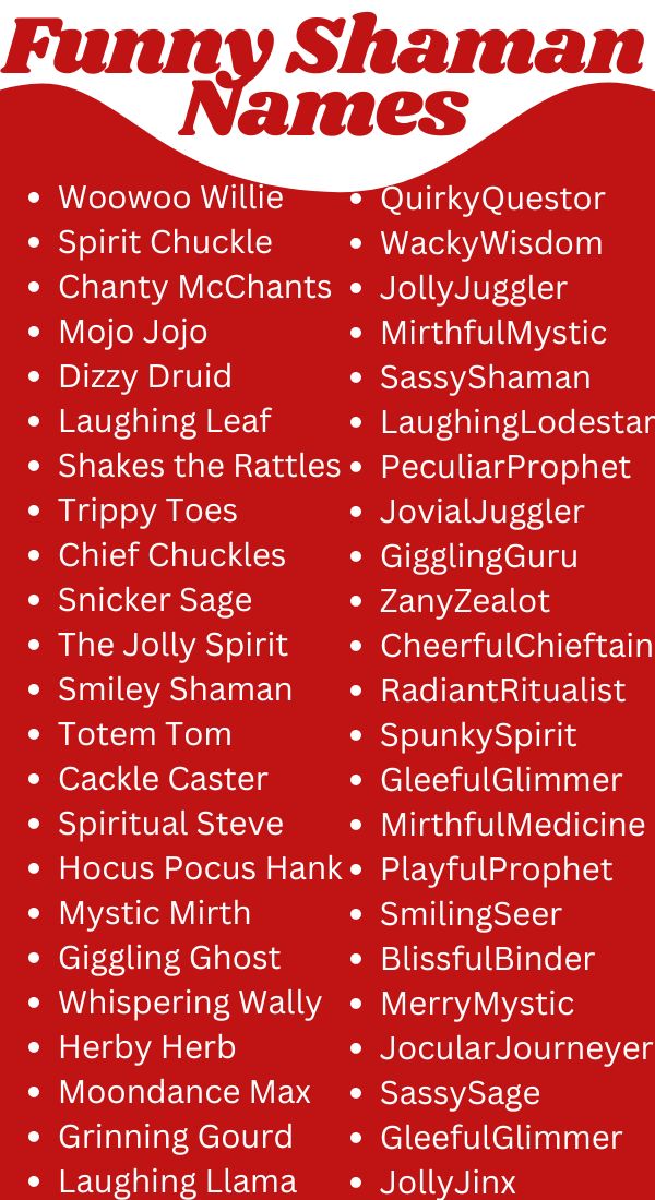 570+ Funny Shaman Names Stylish Creative Unique & Cool